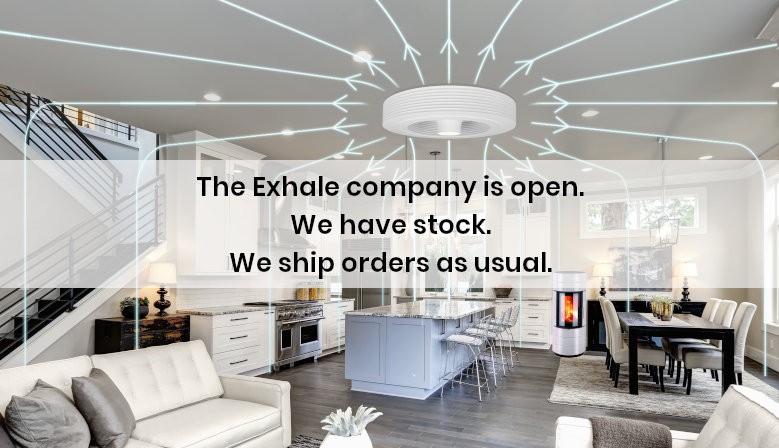 Ceiling Fan bladeless | Exhale Fans Europe - EXHALE EUROPE SHOP