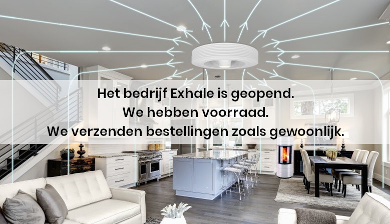 Bladloze plafondventilator Exhale | Ventilator Exhale Fans Europe ...
